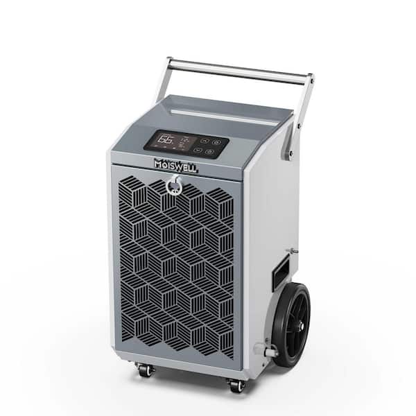 Moiswell 160 pt. 7,000 sq. ft. Bucketless Commercial Dehumidifier with ...