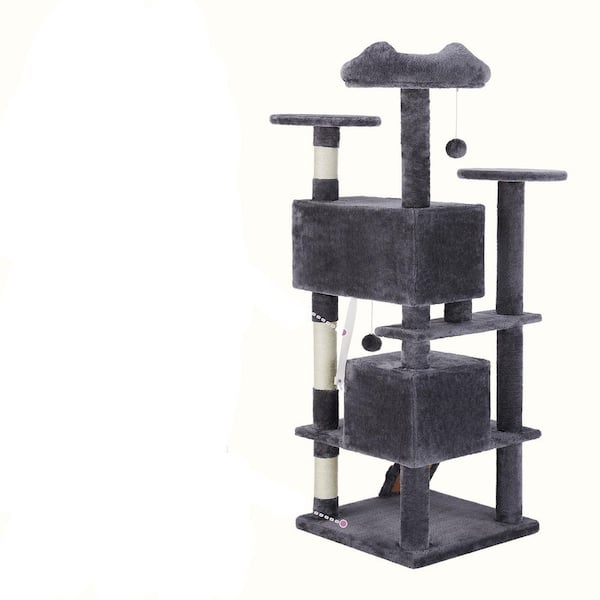 maocao hoom 54 in Cat Tree, Indoor Cat High-Rise Multi-Story Tower, Pet ...