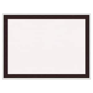 Amanti Art Maya Espresso Silver 31 in. x 23 in. Poly Framed Natural ...