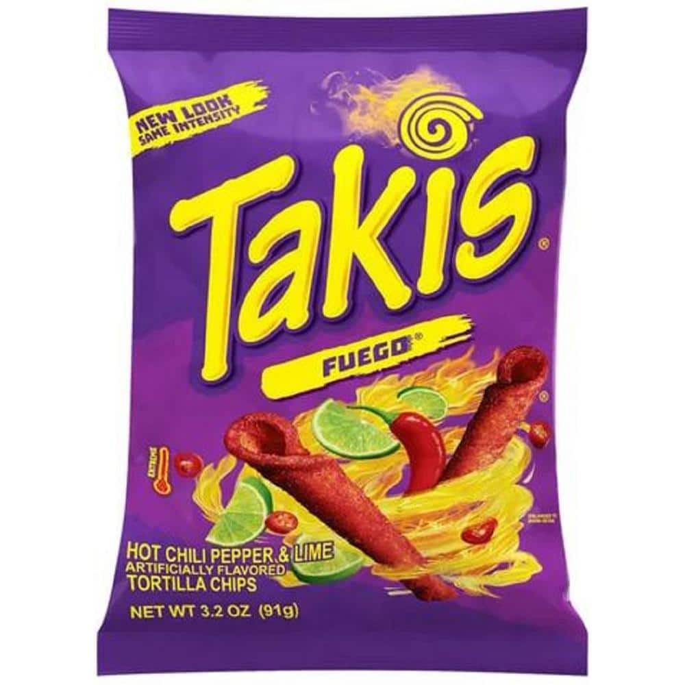 Takis Chips, 3.25oz, Fuego, Tortilla BAR04807 - The Home Depot