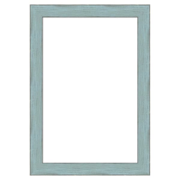 Amanti Art Sky Blue Rustic 14 in. x 20 in. Wood Framed Dry Erase ...