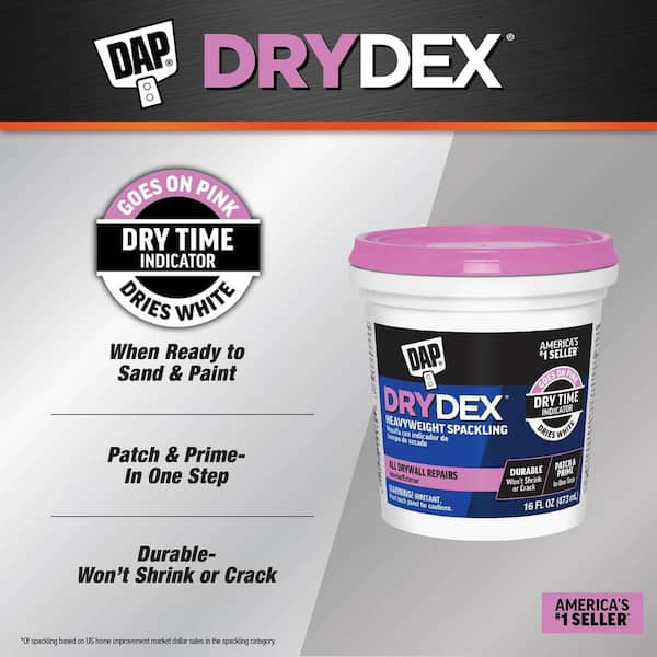 DAP DryDex 16 oz. Dry Time Indicator Spackling Paste 12348 - The Home Depot