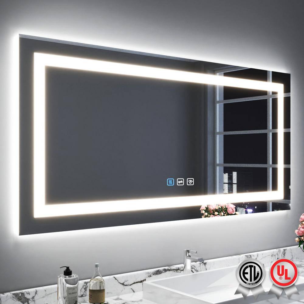 Reviews for waterpar 60 in. W x 28 in. H Rectangular Frameless Wall ...