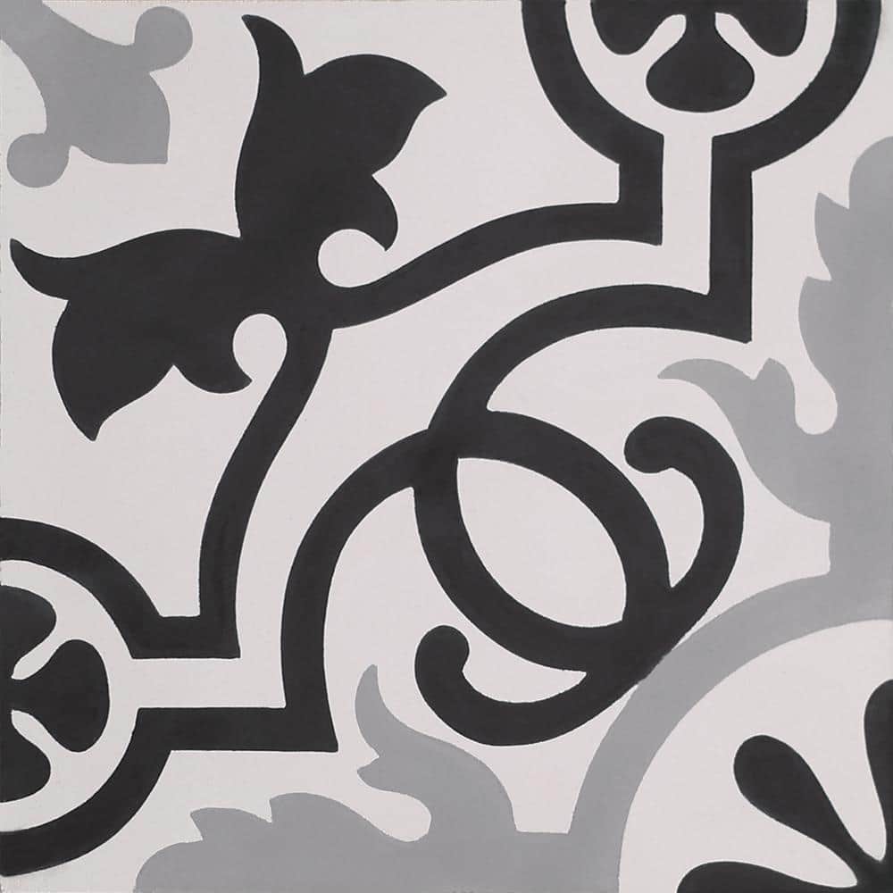 InDesign Cementine Blair 8 in. x 8 in. Durabody Ceramic Floor and Wall ...