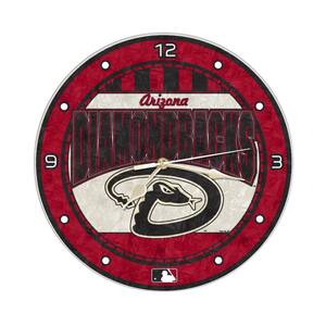 The Memory Company MLB 12 in. Cubs Art Glass Clock MLB-CCU-274 - The ...