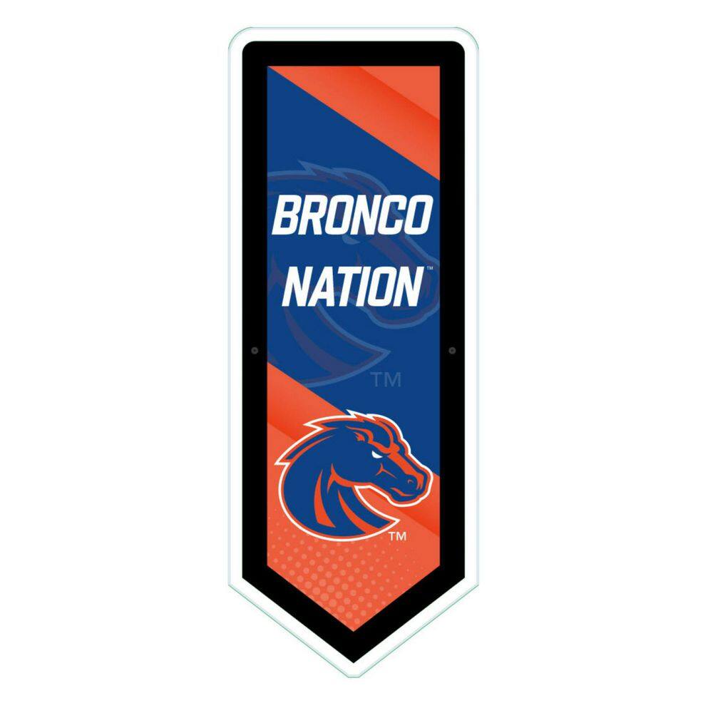 Evergreen Boise State University Pennant 9 in. x 23 in. Plug-in LED ...