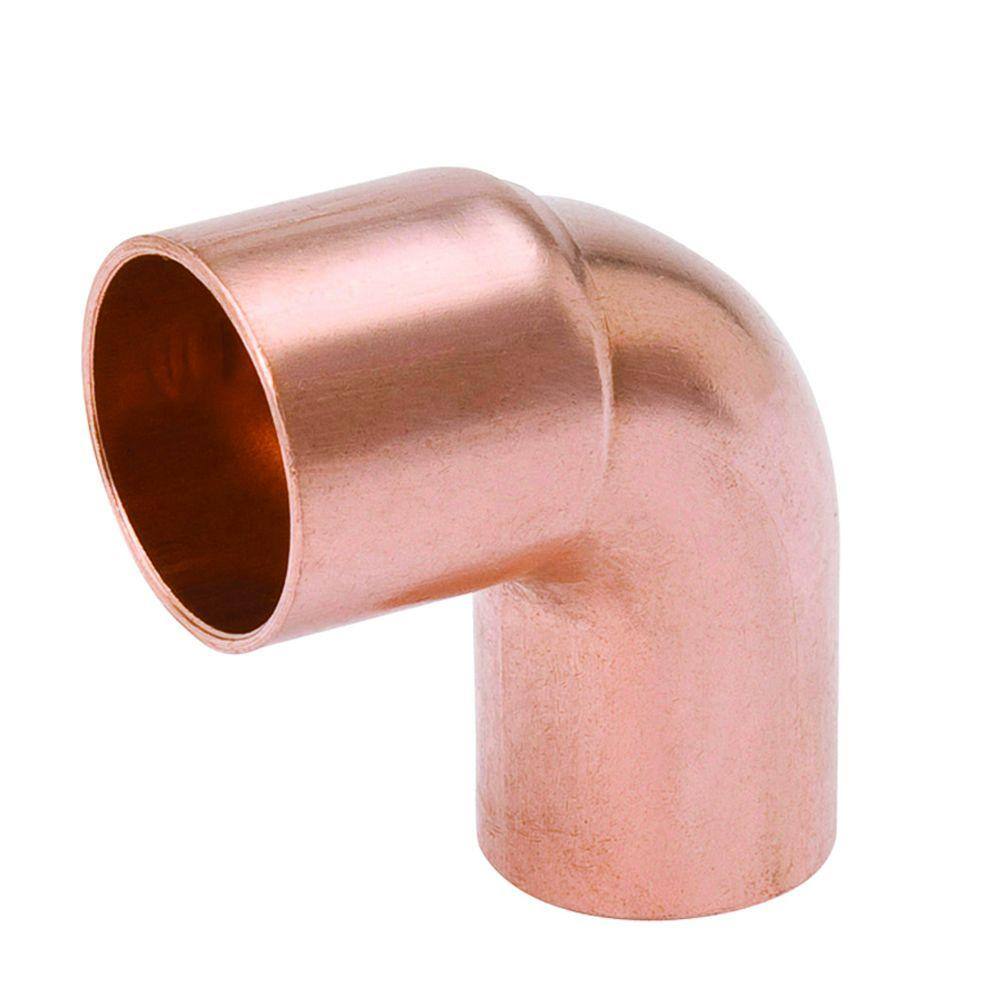 Everbilt 3/4 in. Copper Pressure 90-Degree Fitting x Cup Street Elbow ...