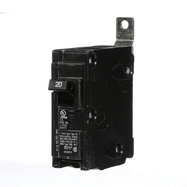Siemens 20 Amp Single-Pole Type BL Bolt-On Circuit Breaker B120 - The ...