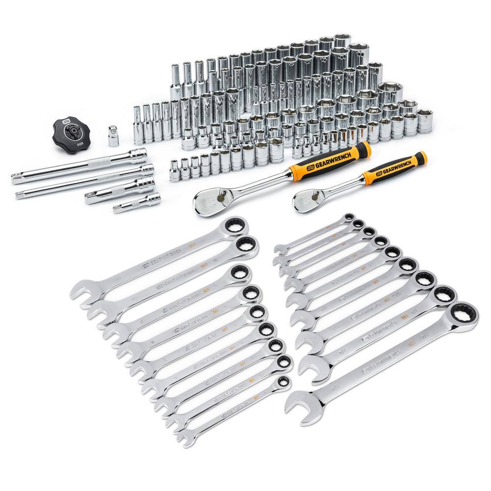 GEARWRENCH 1 4 In And 3 8 In Drive 6 Point Standard Deep SAE MM 90
