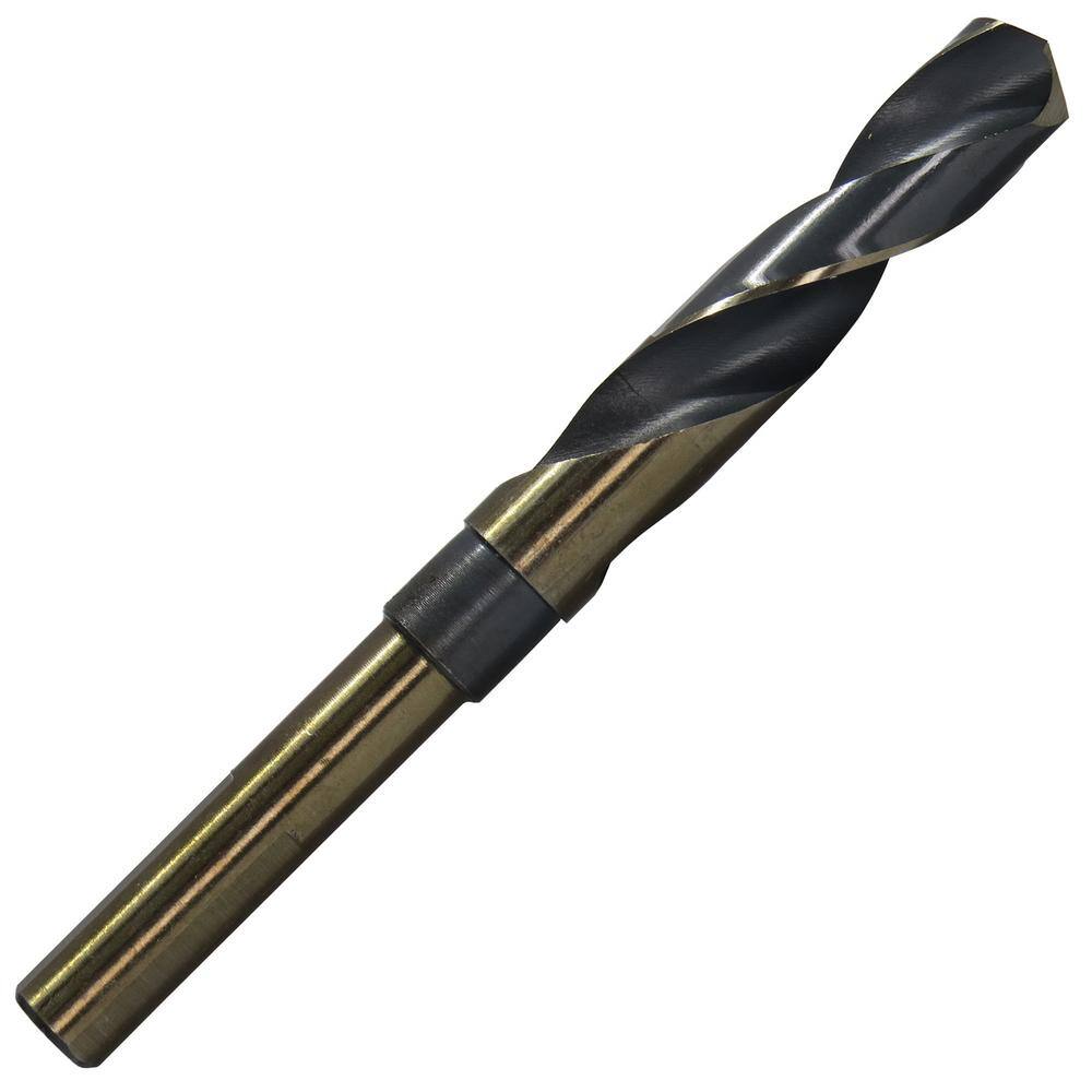 Drill America 19/32 in. High Speed Steel Twist Black and Gold Reduced ...