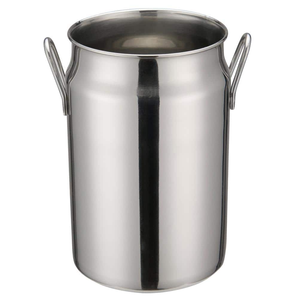 Winco 20 oz.Stainless Steel Mini Milk Can Condiment Server DDSD-104S ...