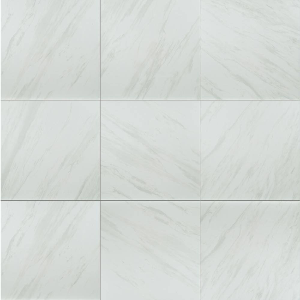 MSI Take Home Tile Sample - Kolasus White 4 in. x 4 in. Matte Porcelain ...