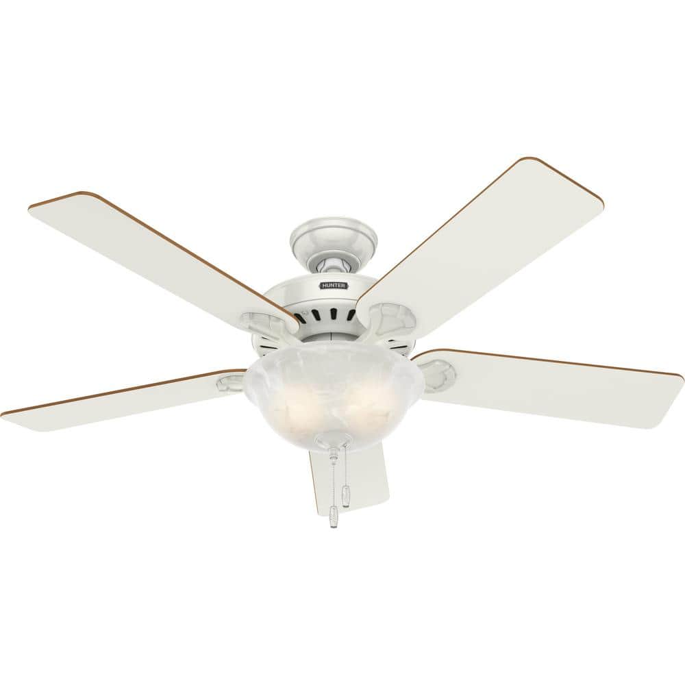 Hunter Ceiling Hugger Fans Hunter Fans Crestfield Low Profile 3 Light