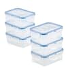 LOCK & LOCK Easy Essentials 6-Piece Rectangular Storage Container Set ...