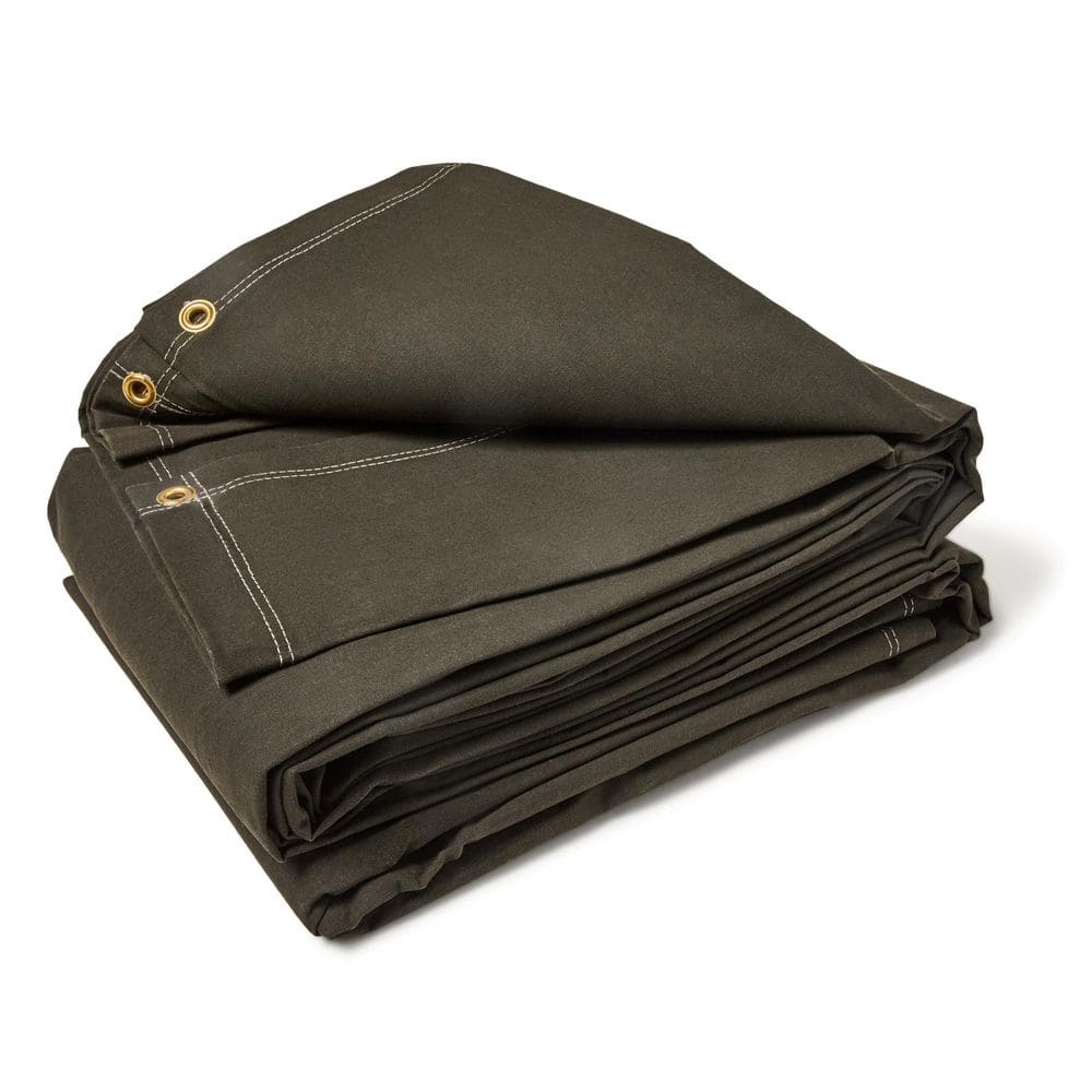 10 ft. x 20 ft. Black 18 Mil 18 oz. Fire Retardant, Flame and Tear ...