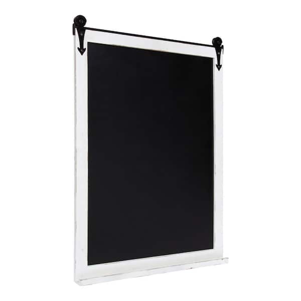 Kate and Laurel Cates White Chalkboard Memo Board 214950
