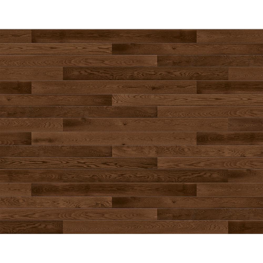 Clopay Modern Steel 9 ft x 7 ft Insulated 18.4 R-Value Wood Look Plank ...