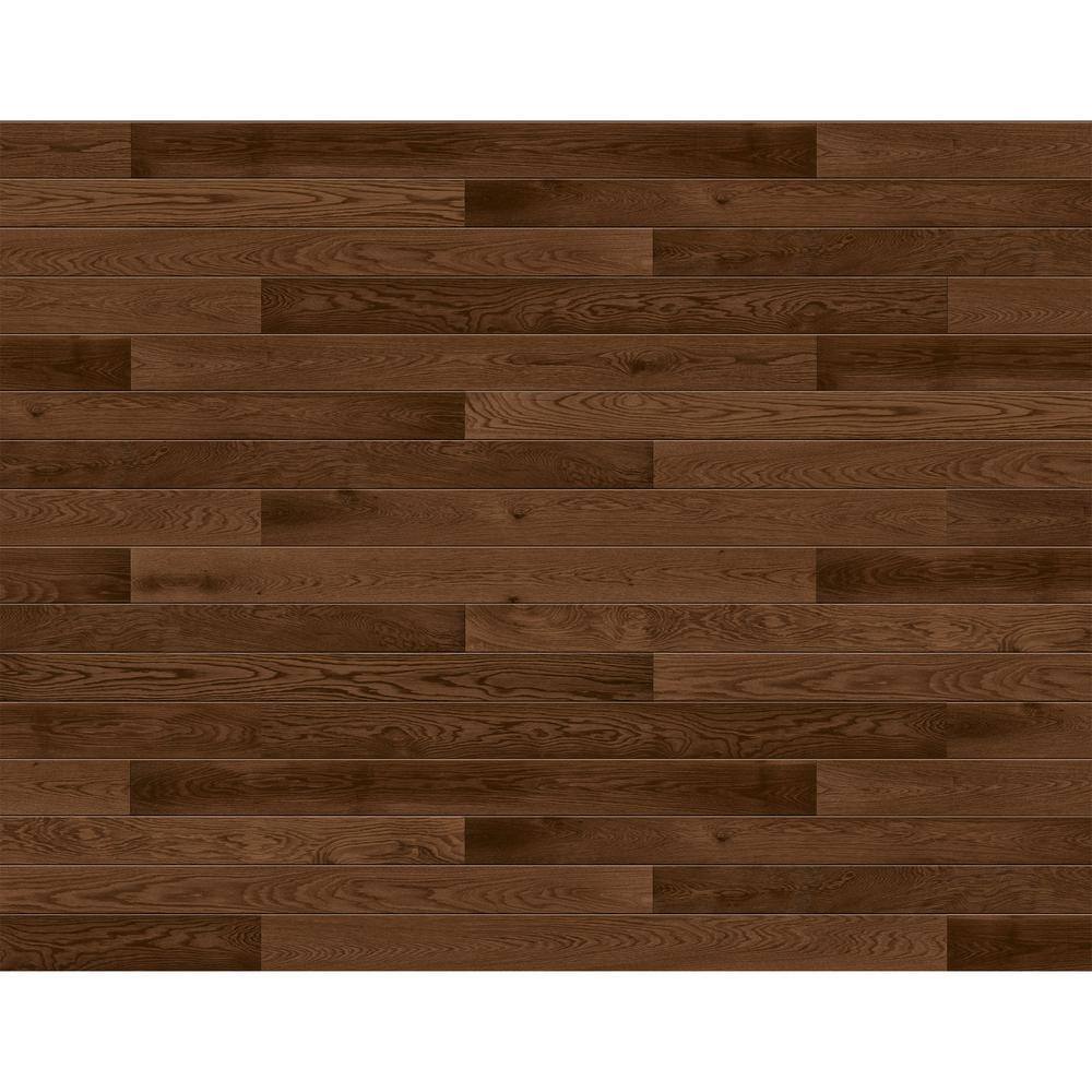 Clopay Modern Steel 9 ft x 7 ft Insulated 18.4 R-Value Wood Look Plank ...