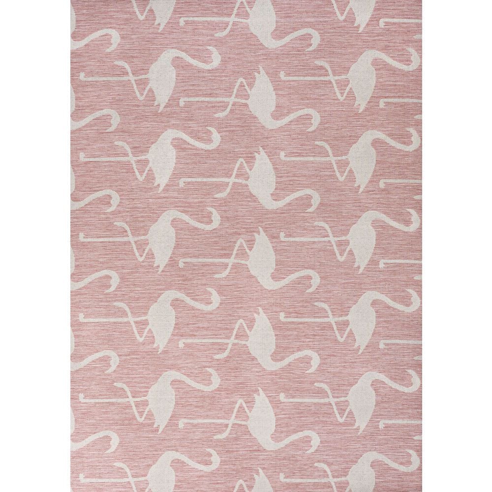 JONATHAN Y Liana Casual Coastal Flamingos 2-Tone Pink/Cream 8 ft. x 10 ...