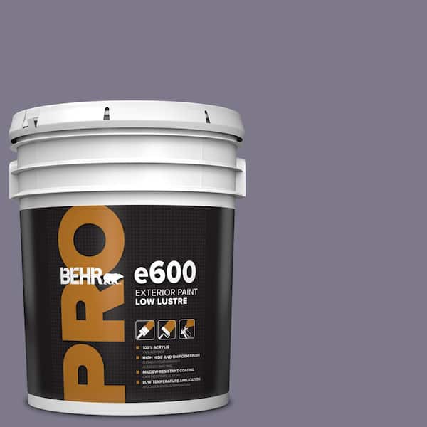 BEHR PRO 5 gal. #N560-5 Solitaire Low Luster Exterior Paint PR62305 ...