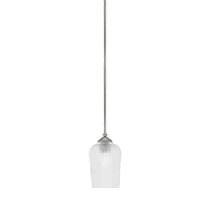 Clevelend 100-Watt 1Light Graphite Pendant Mini Pendant Light Light ...