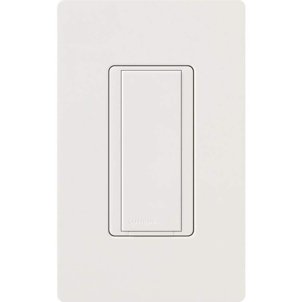 Lutron Maestro 8-Amp Multi-Location Push Button Companion Switch, Snow ...