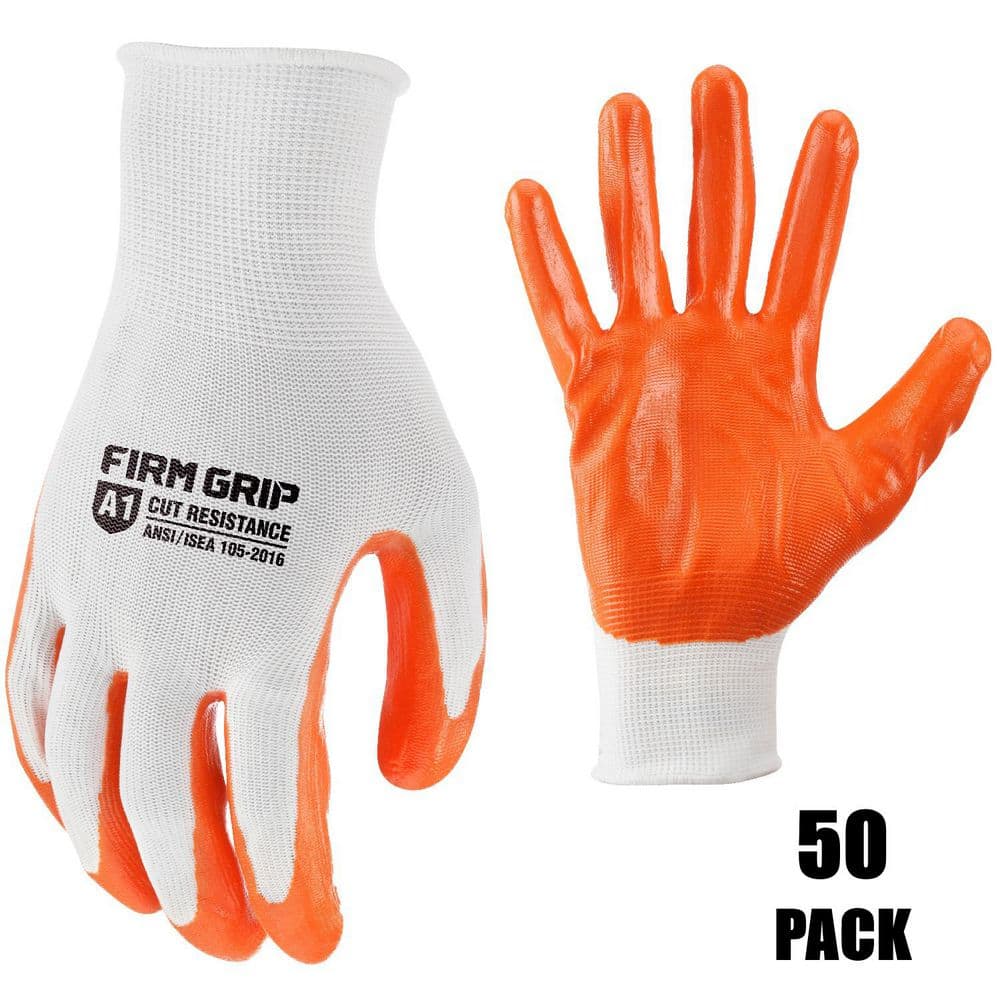 Reviews for FIRM GRIP Large Nitrile Coated General Purpose Gloves (50 ...