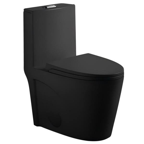 Lamanelle Vita 12 in. Rough in 1-Piece 0.8/1.6 GPF Dual Flush Elongated ...