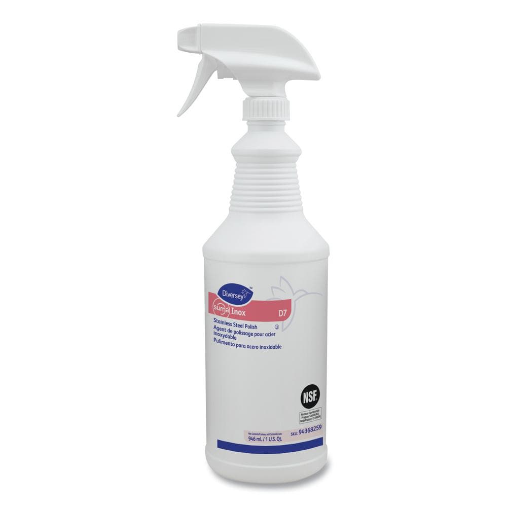 Suma Inox D7 Cleaner, 32 oz. Spray Bottle, 6/Carton DVO94368259 - The ...