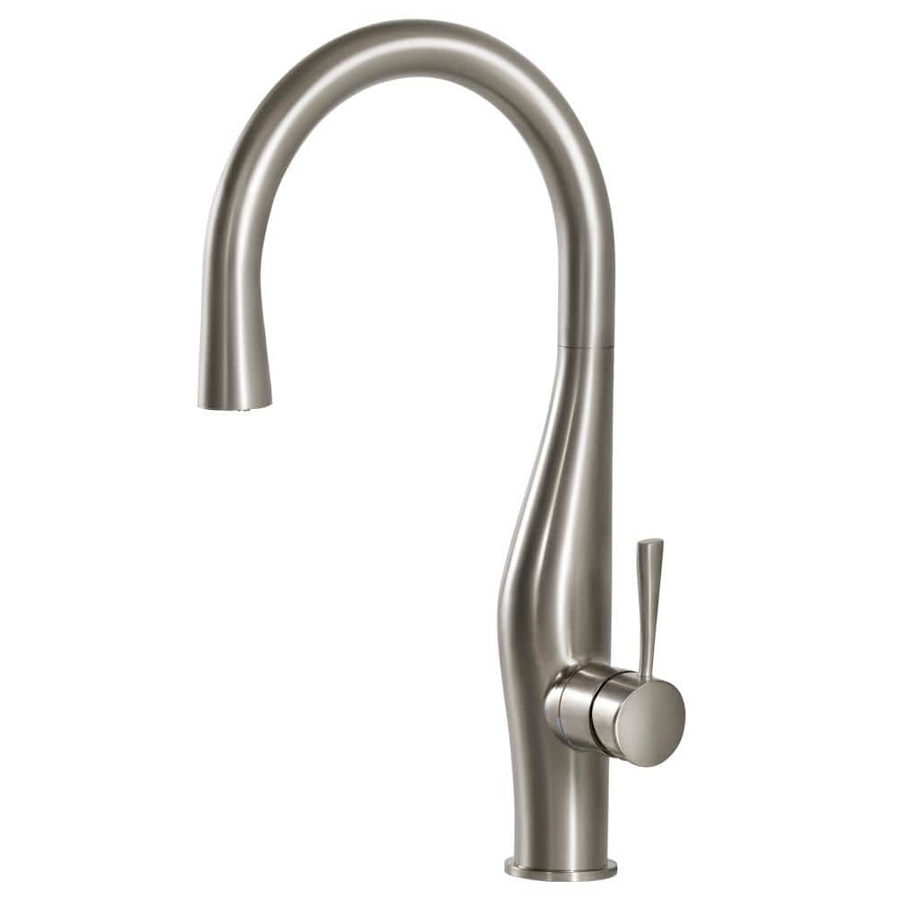 HOUZER Vision Single-Handle Pull Down Sprayer Kitchen Faucet with ...