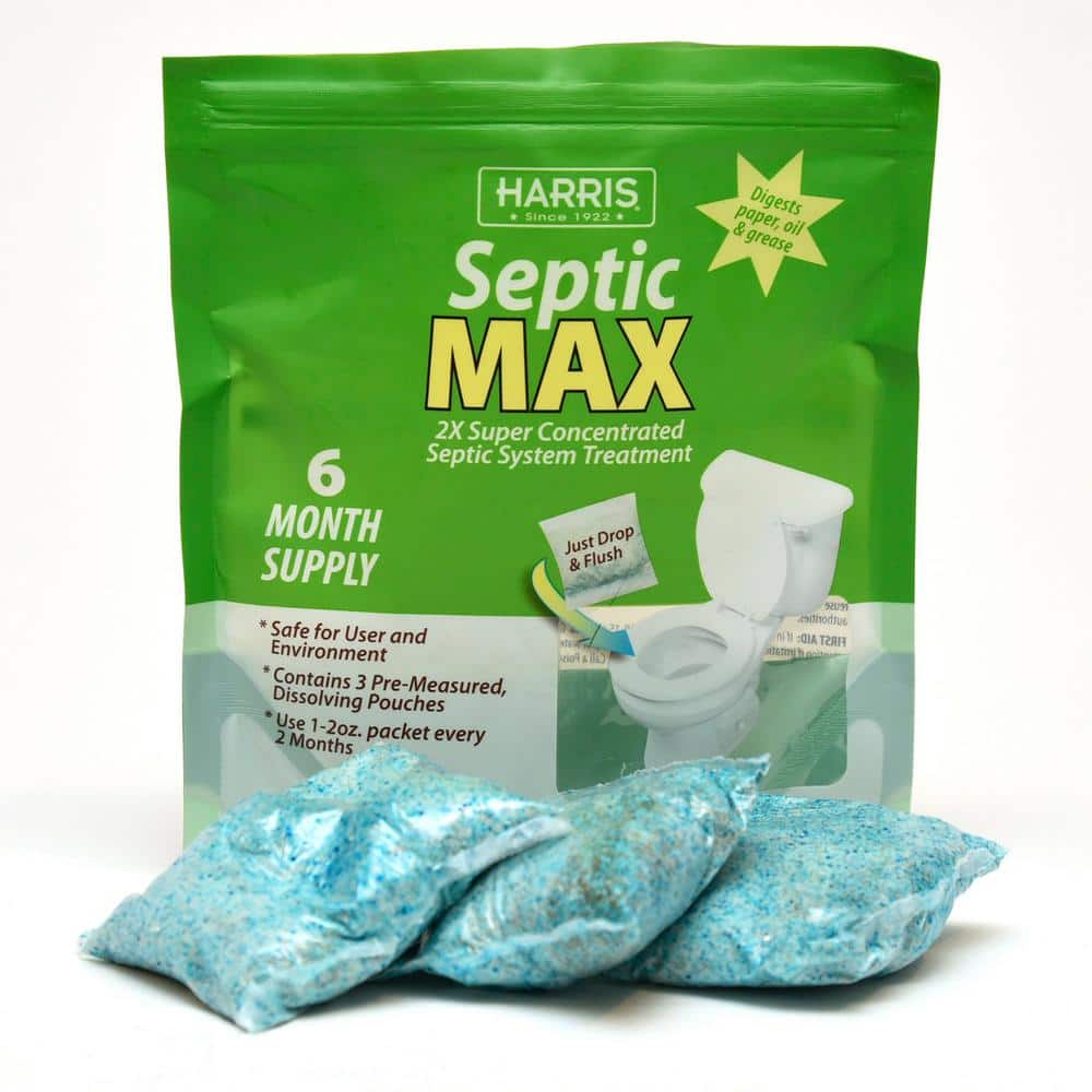 Harris Septic Max Septic System Treatment Concentrate (6-Month Supply ...