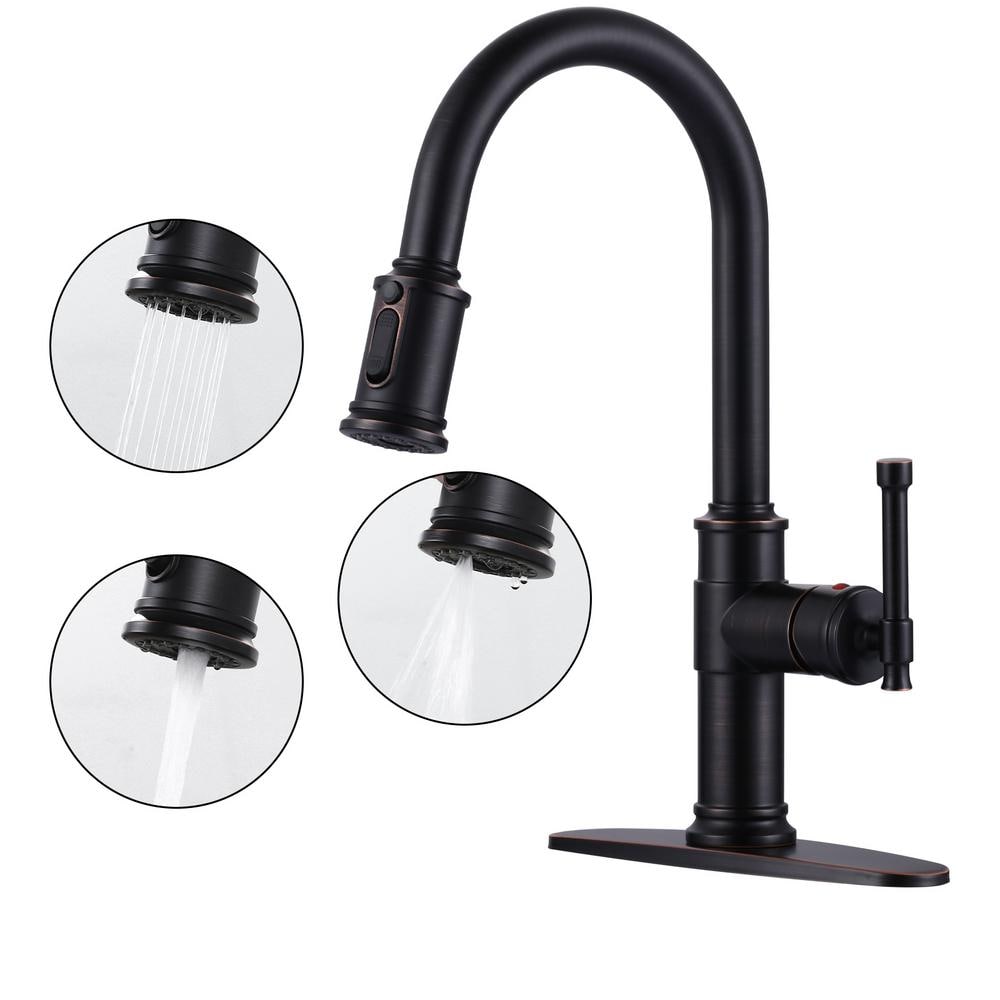 AVITAS High-Arc Single Handle Pull Down Sprayer Kitchen Faucet ...