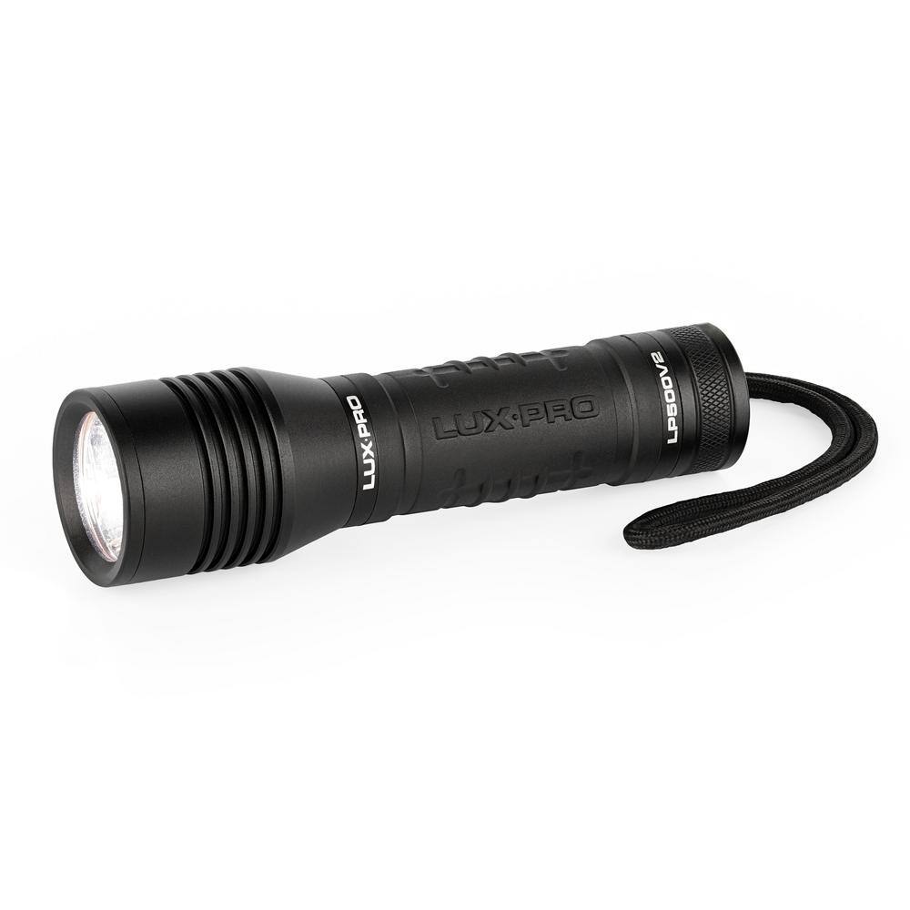 LUXPRO Pocket Size 330 Lumens LED Handheld Flashlight with TackGrip ...