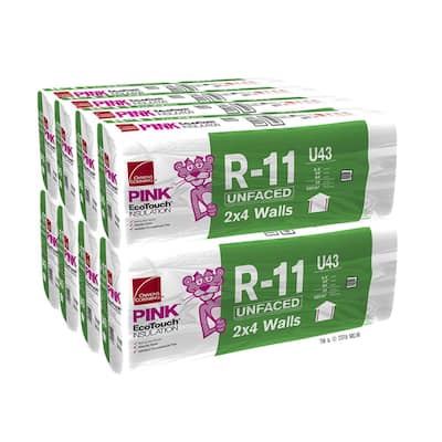 Unfaced - R11 - Fiberglass Insulation - Insulation - The Home Depot
