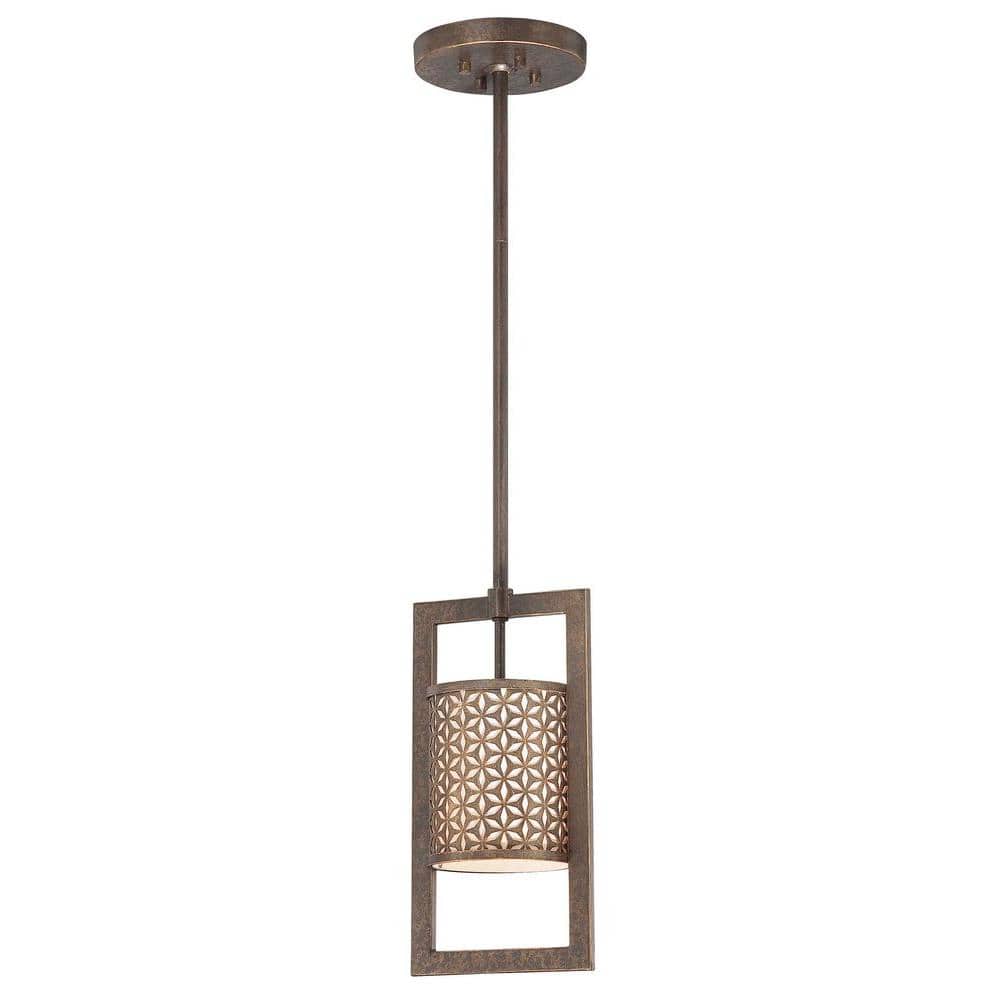 Metropolitan 1-Light French Bronze Mini Pendant N6721-258 - The Home Depot
