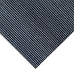 Rubber-Cal Corrugated Ramp Cleat 3 ft. x 4 ft. Black Rubber Flooring ...