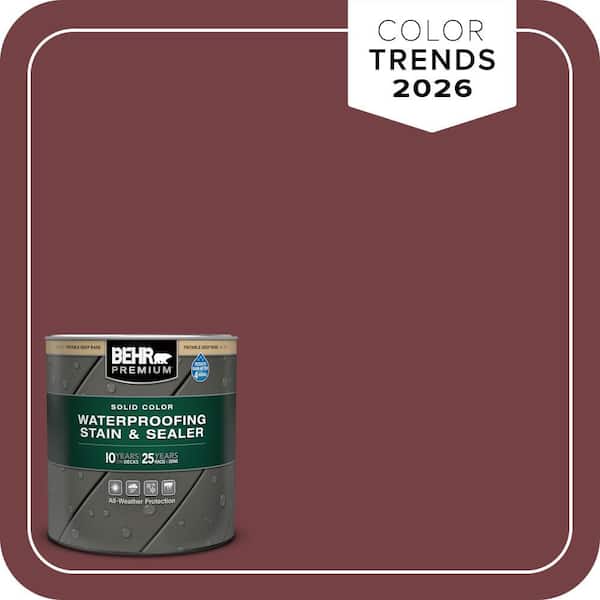 Reviews for BEHR PREMIUM 1 qt. #MQ1-15 Rumors Solid Color Waterproofing ...