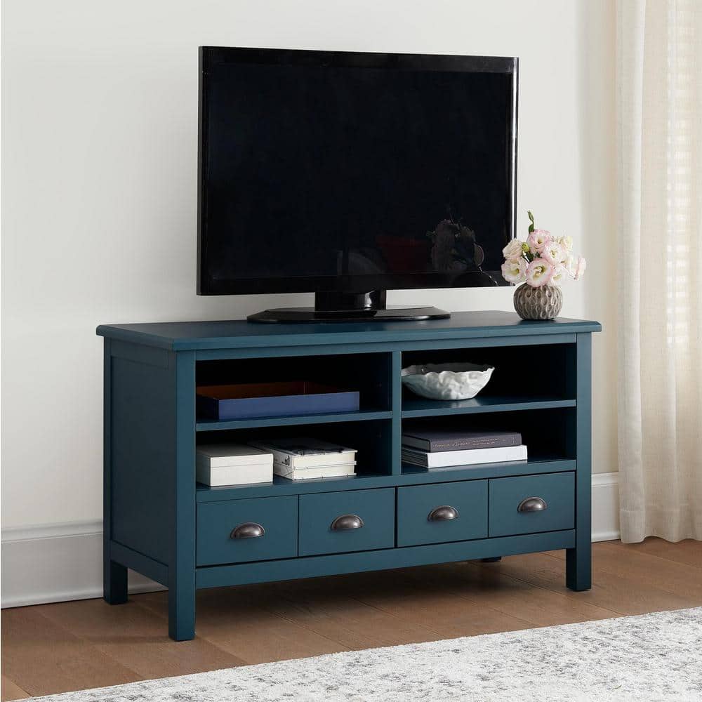 Home Decorators Collection Whitehaven Charleston Blue Wood TV stand ...