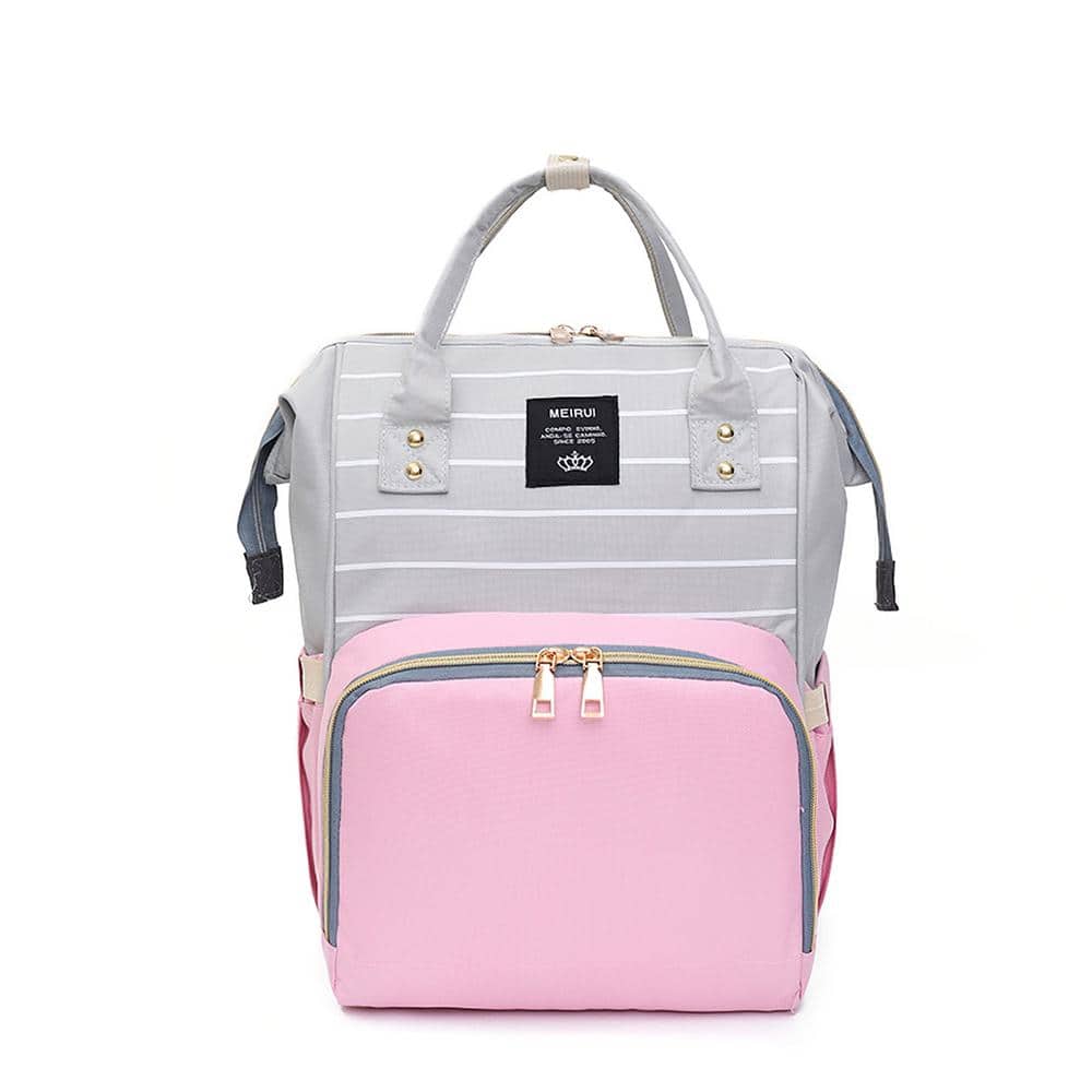 Aoibox 15.35 in. Waterproof Backpack Diaper Bag Large Capacity ...