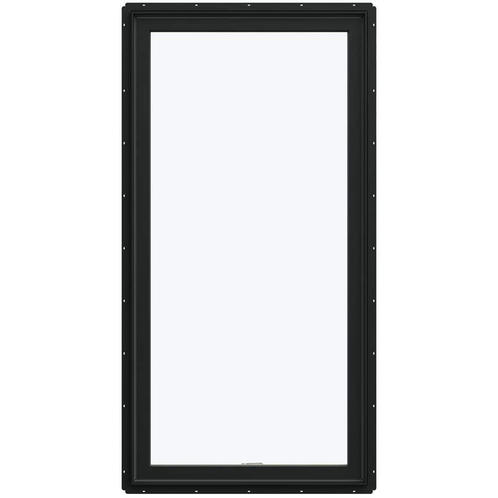 JELD-WEN 36 in. x 72 in. W-5500 Left-Hand Casement Wood Clad Window ...