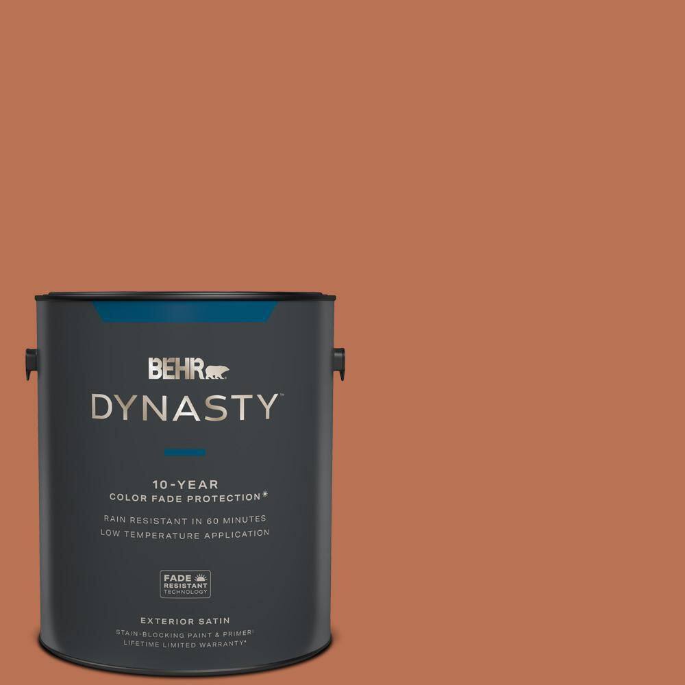 BEHR DYNASTY 1 gal. #230D-6 Iced Tea Satin Enamel Exterior Stain ...
