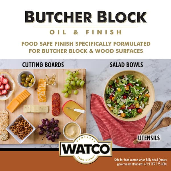 Watco 1 Pint Butcher Block Oil in Clear 241758 - The Home Depot