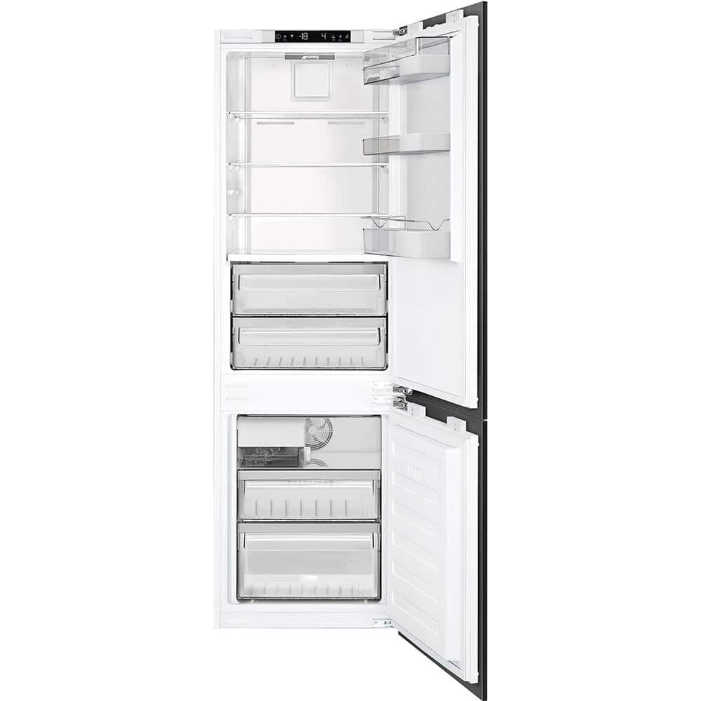 smeg 60cm Fully-Integrated Refrigerator w/Bottom-Freezer and Automatic ...