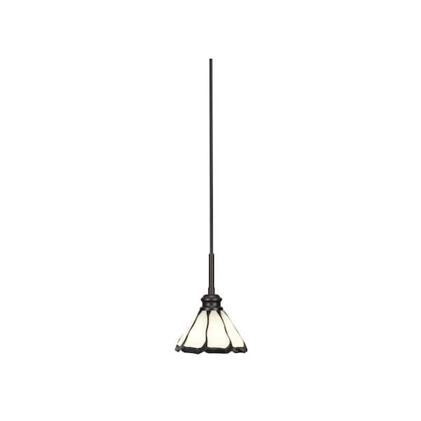 Albany 60-Watt 1-Light Espresso Pendant Mini Pendant Light Pearl and ...