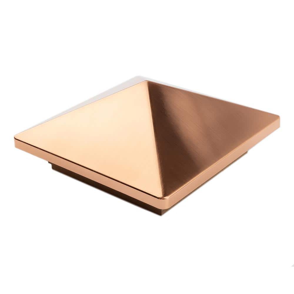 Deckorators 6 in. x 6 in. Victoria Copper High Point Cedar Post Cap ...
