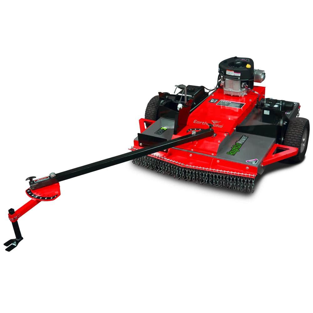 Earthquake 44 in. cutting width with 17.5hp Pull-Behind Rough Cut Lawn ...