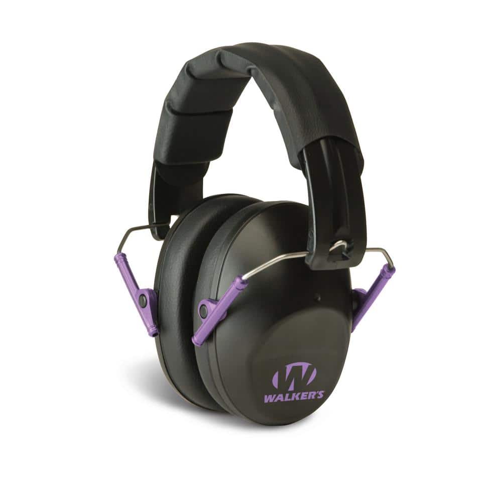 Walker's Game Ear Pro Low Profile Folding Muff in Black and Purple GWP ...