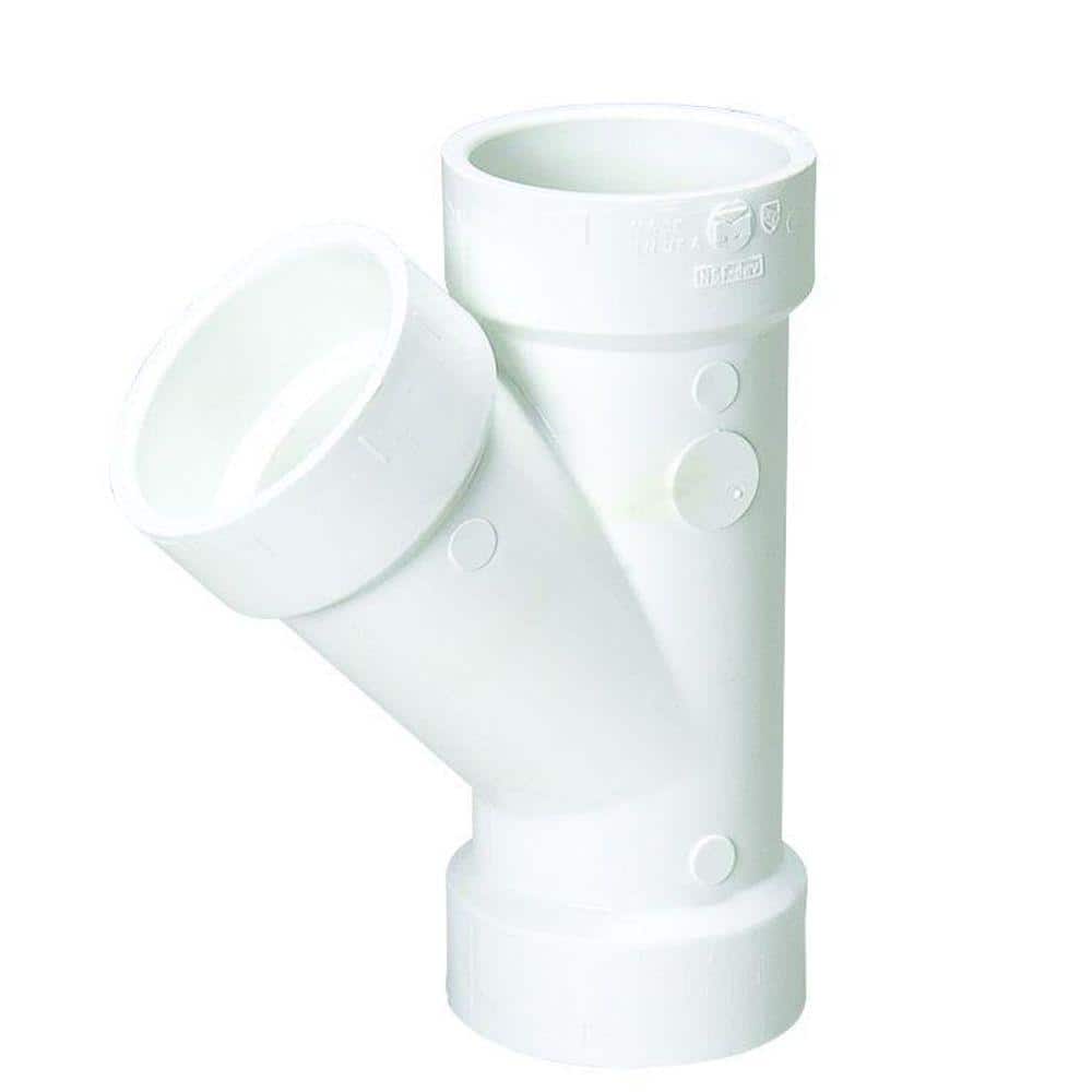 Mueller Streamline 2 in. PVC DWV All-Hub Wye 05823H - The Home Depot