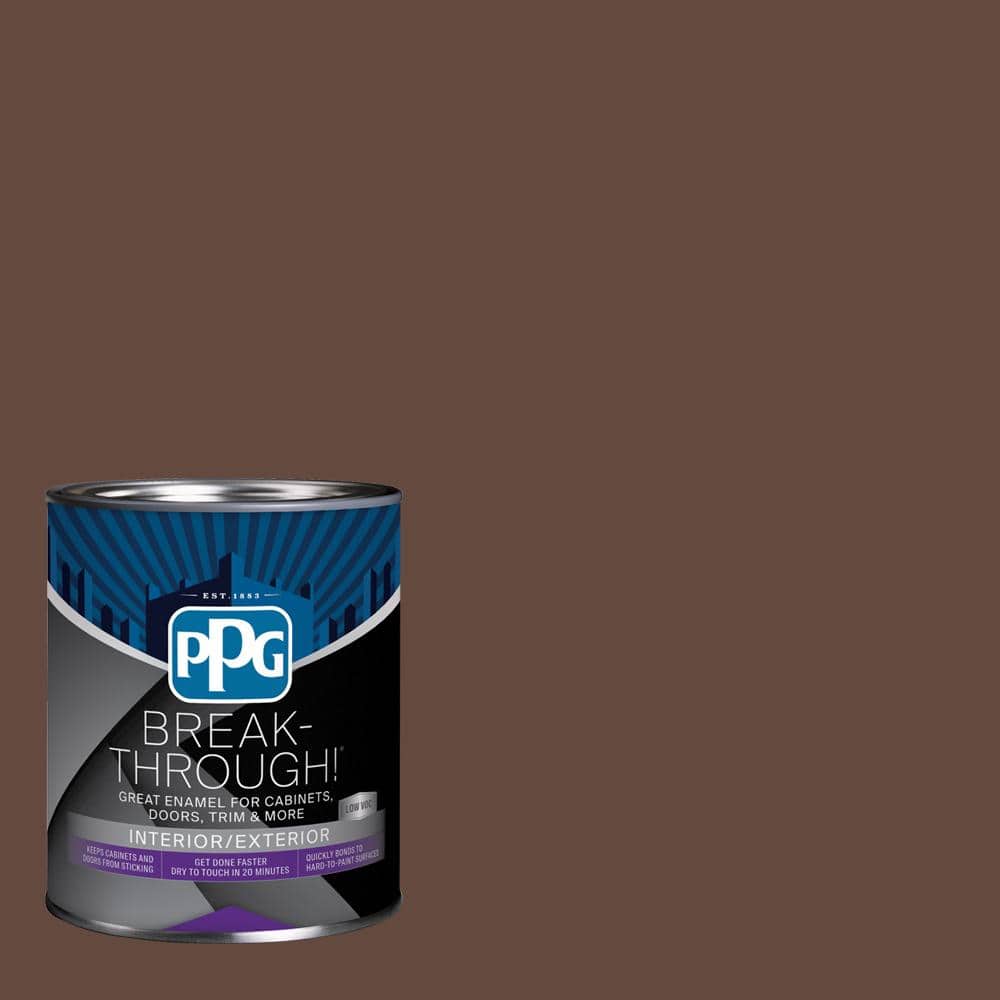 Reviews for Break-Through! 1 qt. PPG1073-7 Fudge Semi-Gloss Door, Trim ...