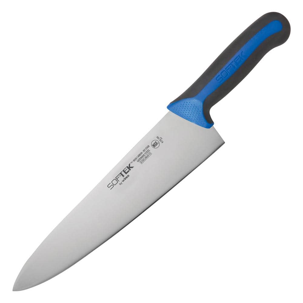 Winco Softech 10 in. Steel Full Tang Chef's Knives with Soft Grip ...